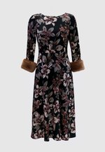 ANDIATA EVANIE - Cocktail dress / Party dress - black flower/mottled ...