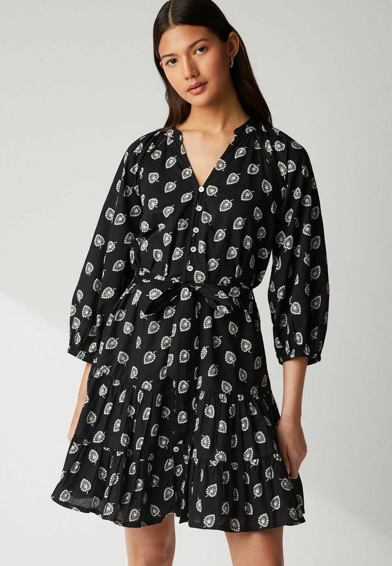 Next REGULAR FIT - Sukienka koszulowa/czarny - Zalando.pl