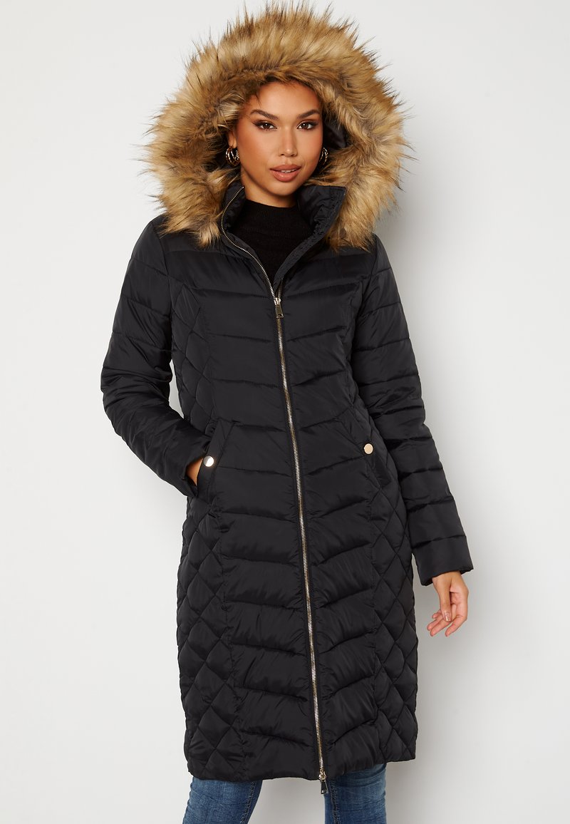 Bubbleroom LONG PADDED JACKET - Donsjas - black/zwart - Zalando.nl