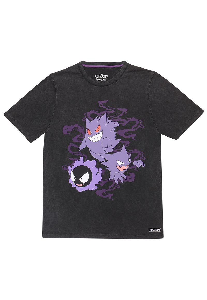 Henry Tiger POKÉMON GHOSTS - Triko s potiskem - acid washed black/černá ...