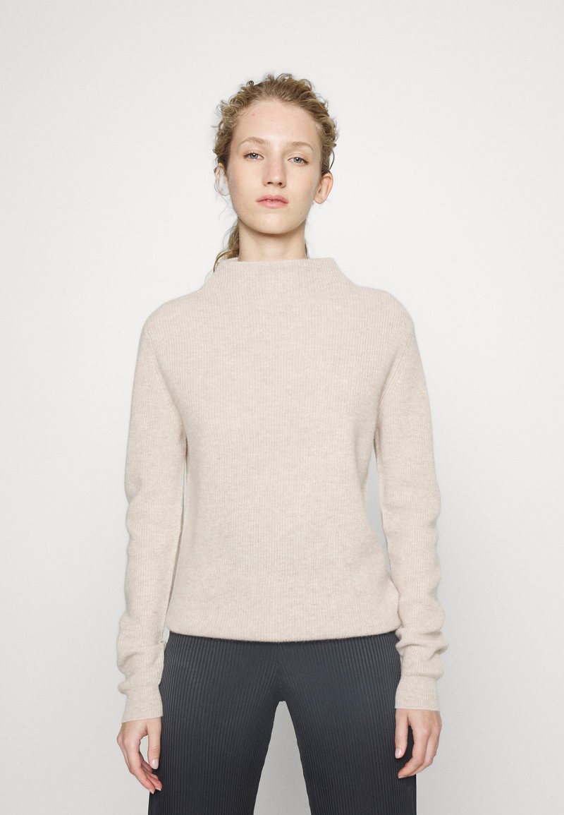 Davida Cashmere FUNNEL NECK - Jumper - light beige/pink - Zalando.ie