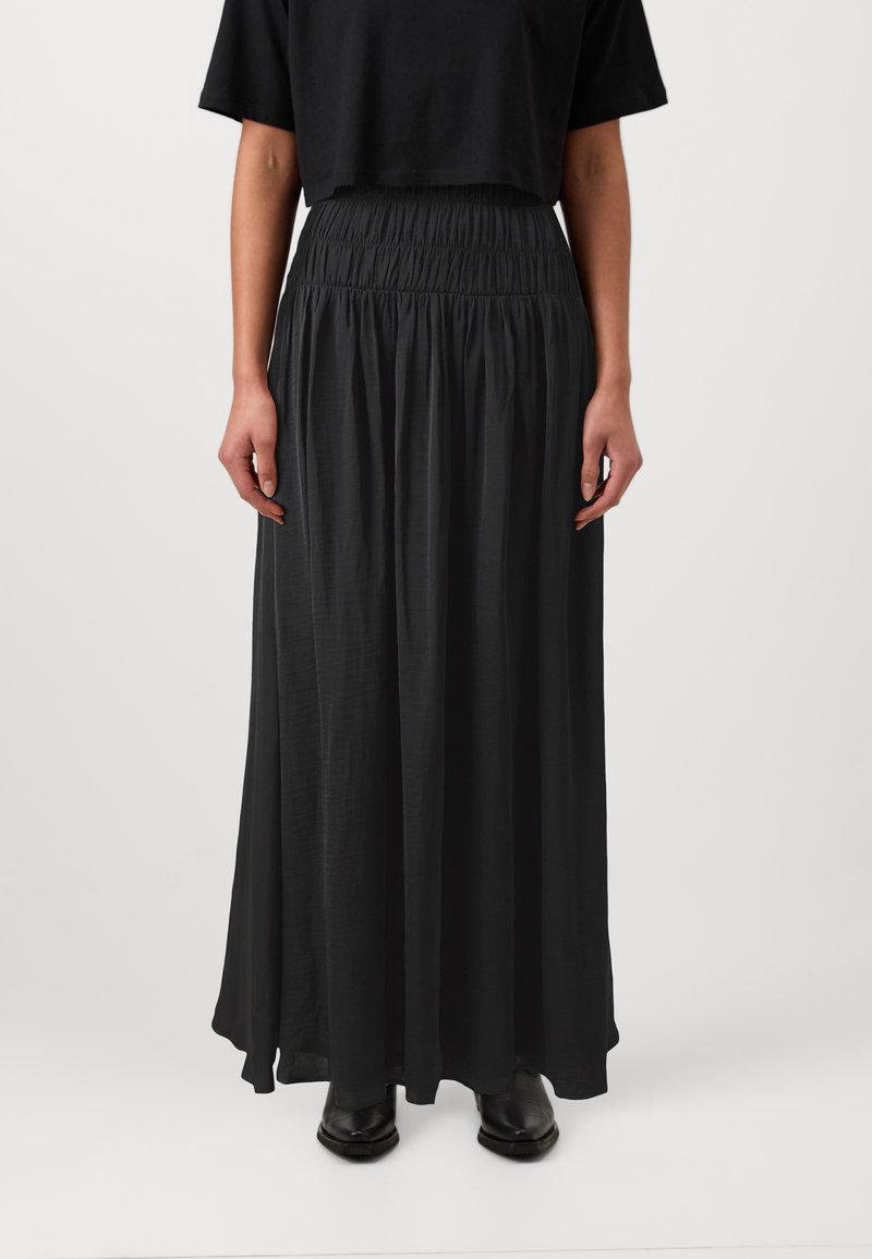 Gina Tricot Tall GATHERED SKIRT - Maxiskjørt - black/svart - Zalando.no