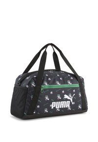 Puma PHASE SUPER EXTRA KLEINE - Sports bag - black super aop/black ...