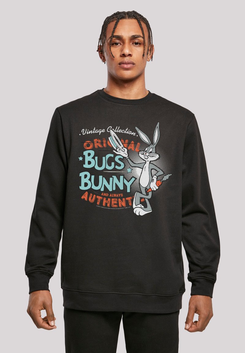 F4NT4STIC LOONEY TUNES VINTAGE BUGS BUNNY - Sweater - black/zwart ...