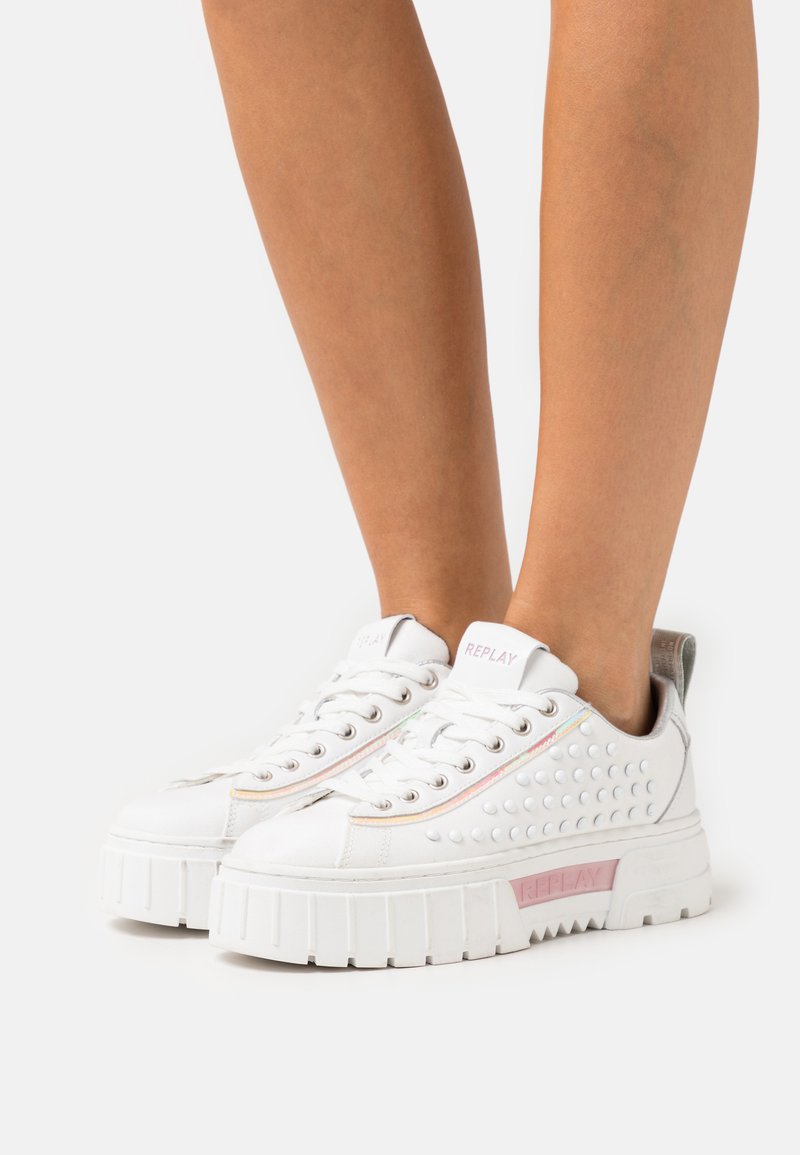 Replay DISCO Sneaker Low White wei Zalando de replay-disco-sneaker-low-white-wei-zalando-de