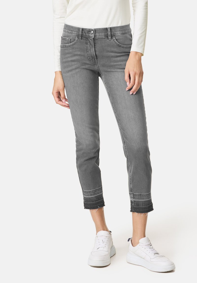 Gerry Weber 5-POCKET SOL꞉INE BEST4ME CROPPED - Jeans Slim Fit - grey ...