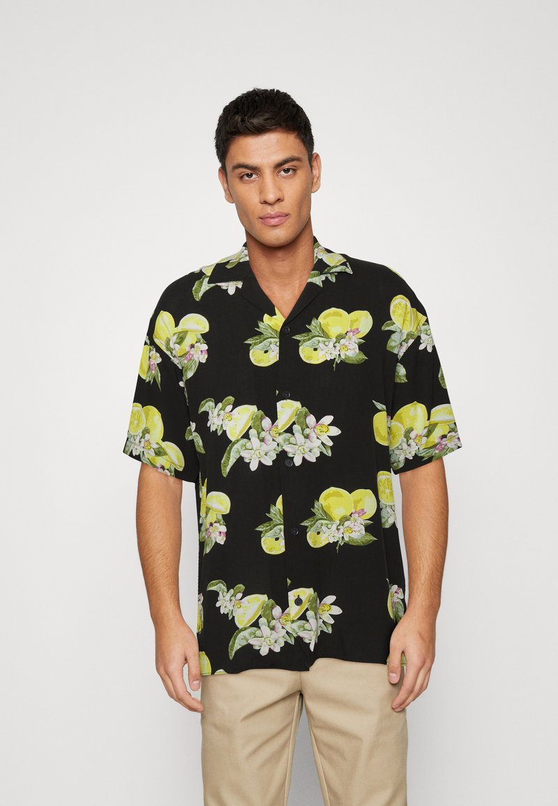 Jack & Jones JORLUKE FLORES RESORT - Hemd - tap shoe/schwarz - Zalando.de
