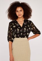 Apricot FLORAL BOTANICAL - Blouse - black - Zalando.de