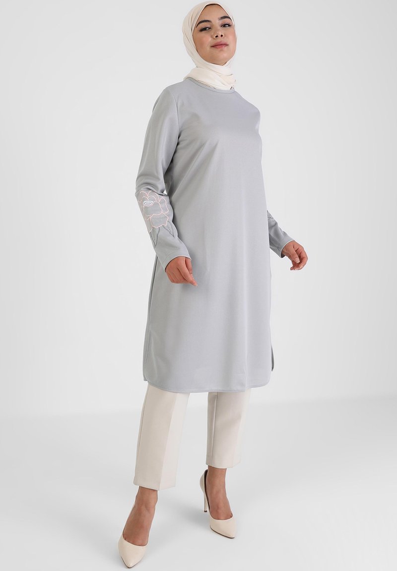 Modanisa CREW NECK - Tunique - grey/gris - ZALANDO.FR