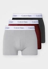 Calvin Klein Underwear MODERN 3 PACK - Panties - rusted root/black/rock ...