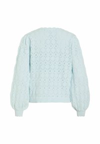 VILA VILOWEN RUNDHALS - Cardigan - nantucket breeze/mottled light blue ...
