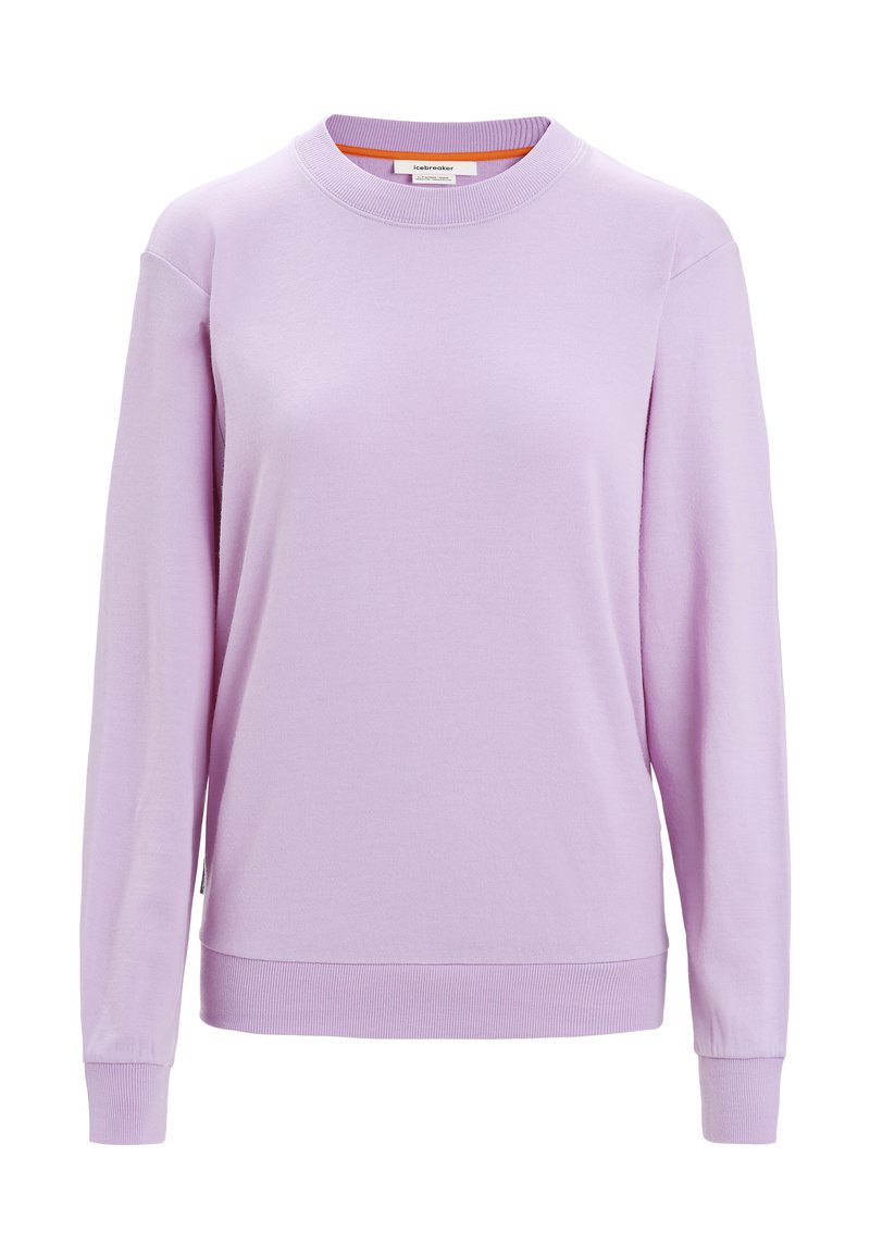 Icebreaker MERINO CRUSH LS SWEATSHIRT - Sweatshirt - purple gaze/light ...