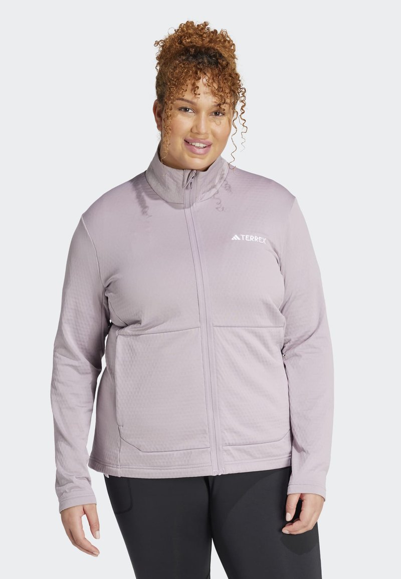 Adidas Terrex MULTI ZIP JACKET PLUS SIZE - Fleece jacket - preloved fig ...