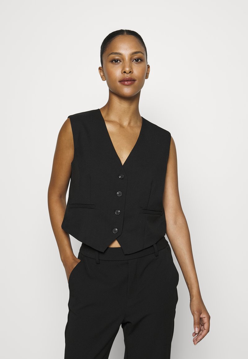 Vero Moda Petite VMAVERY SL CLASSIC VEST - Weste - black/schwarz - Zalando.de