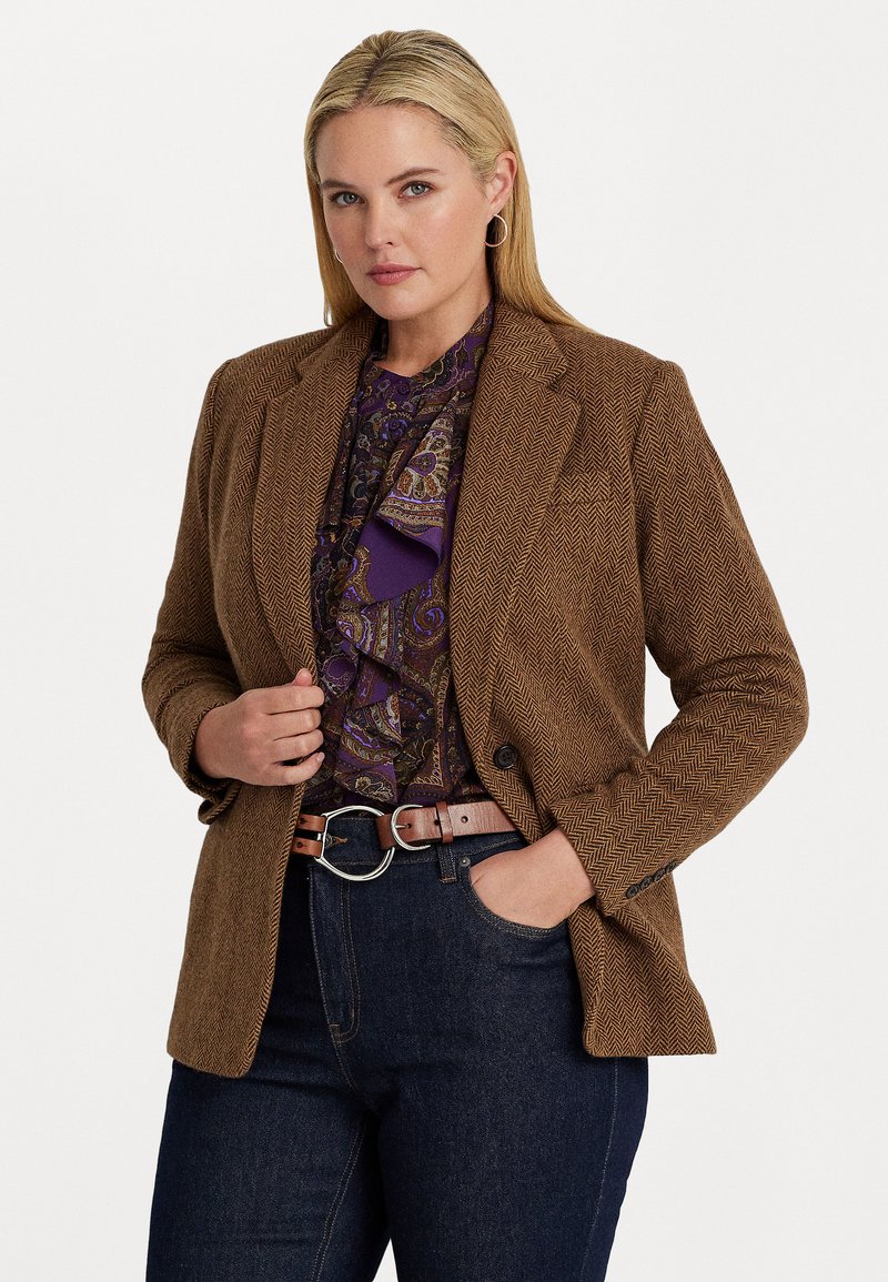 Lauren Ralph Lauren Woman BONARO - Blazer - brown tan/brown - Zalando.co.uk