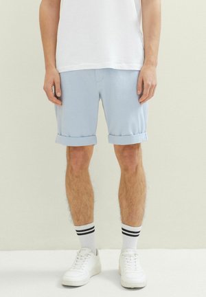 TOM TAILOR DENIM Shorts - blue white dobby/blau - Zalando.de