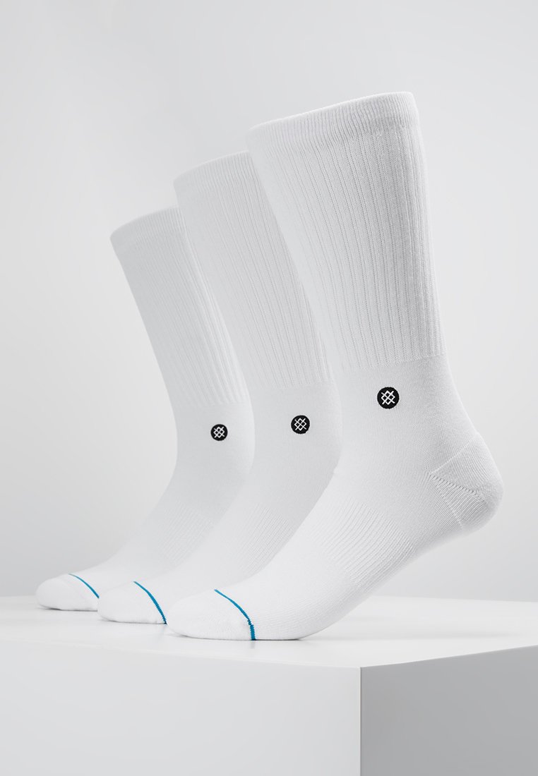 Stance ICON UNISEX 3 PACK - Socks - white - Zalando.co.uk