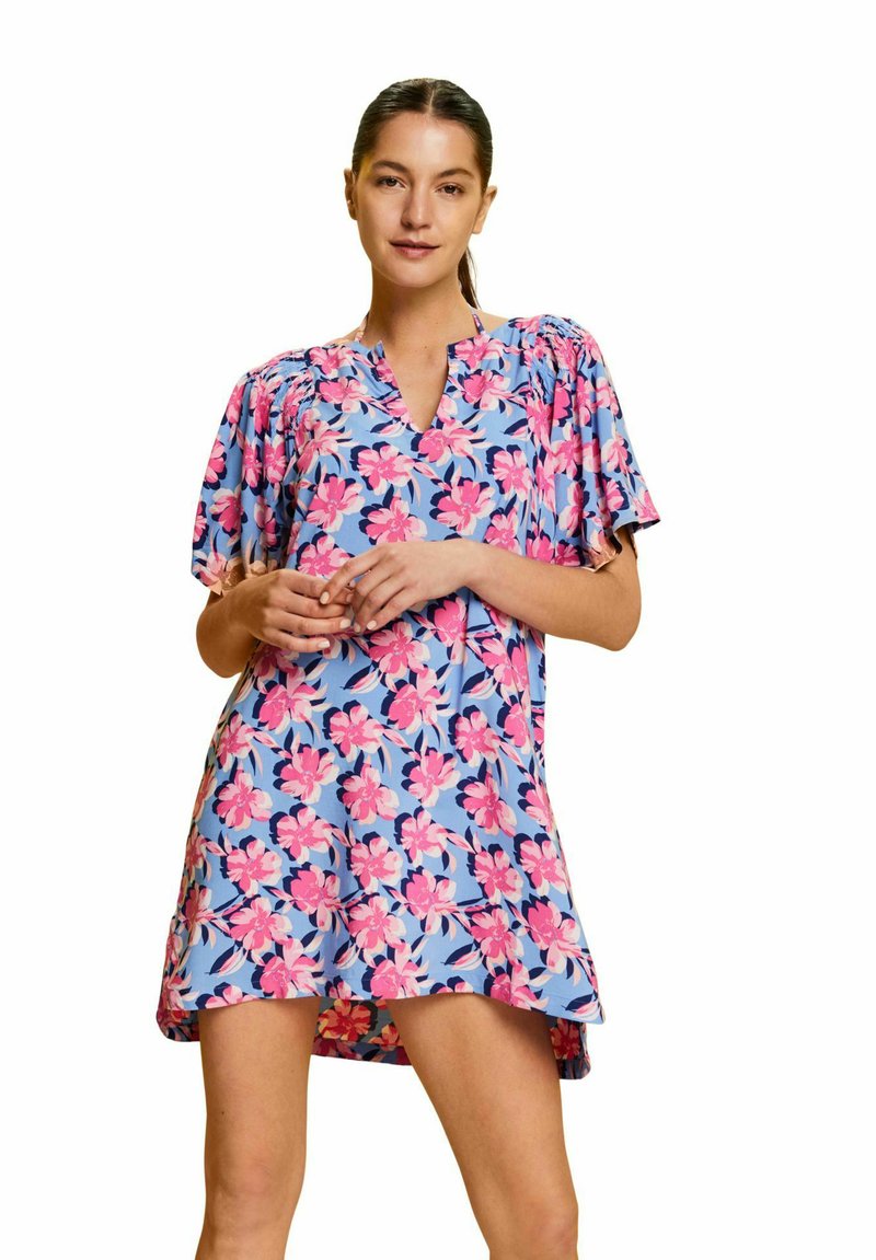 Esprit VARIOUS BEACHWEAR - Jurk - light blue lavender/lichtblauw ...