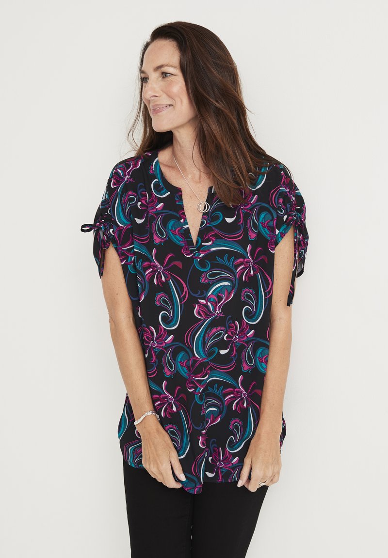 Cellbes of Sweden WITH GATHERED SHOULDER - Blouse - black patterned ...