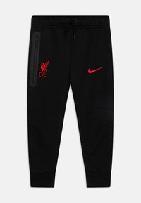 Nike Performance LIVERPOOL FC PANT UNISEX - Club wear - black/gym red ...
