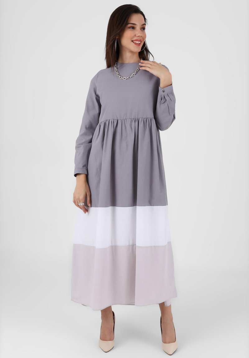 Modanisa CREW NECK MODEST - Robe longue - multi-coloured/multicolore ...