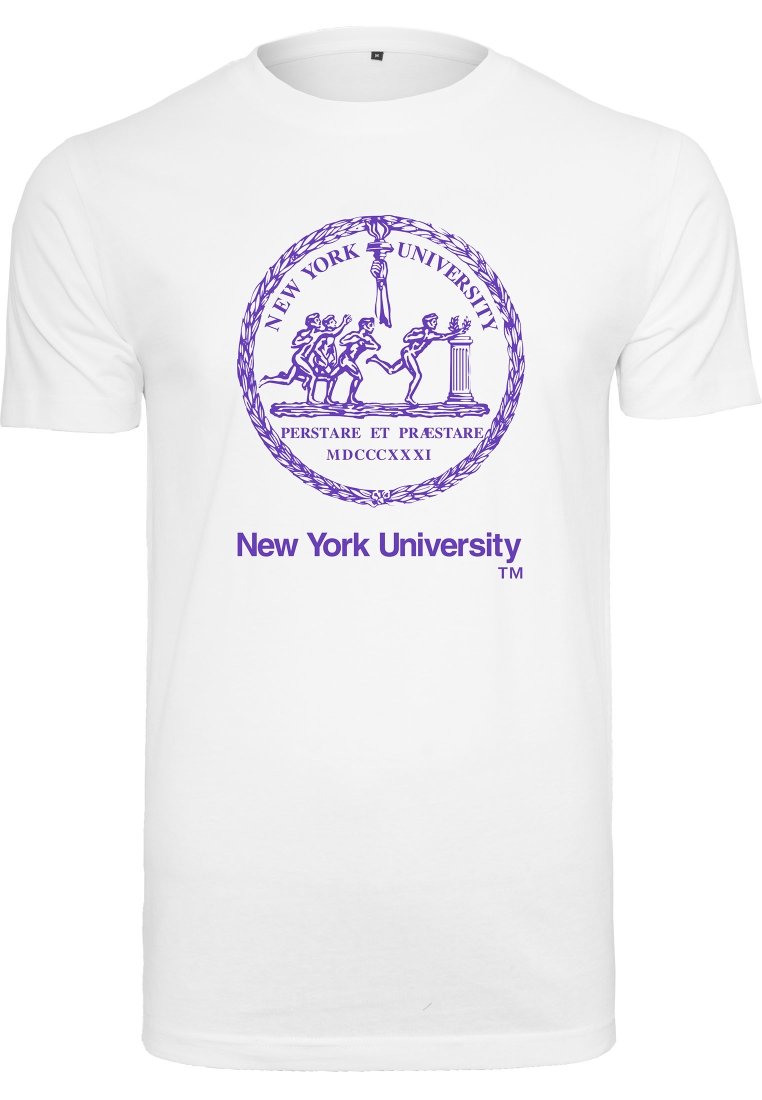 Merchcode NYU TEE - T-Shirt print - white/weiß - Zalando.de