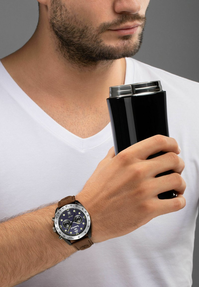 Timberland CARRIGAN - Chronograph watch - dunkelbraun/dark brown - Zalando