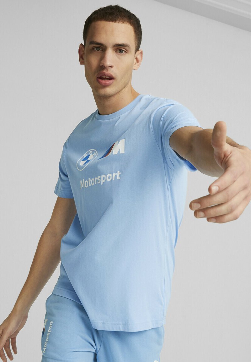 Puma BMW MMS ESS LOGO - Print T-shirt - day dream/blue - Zalando.ie