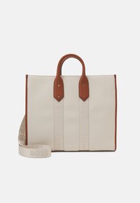 BOSS SANDY TOTE - Tote bag - open white/off-white - Zalando