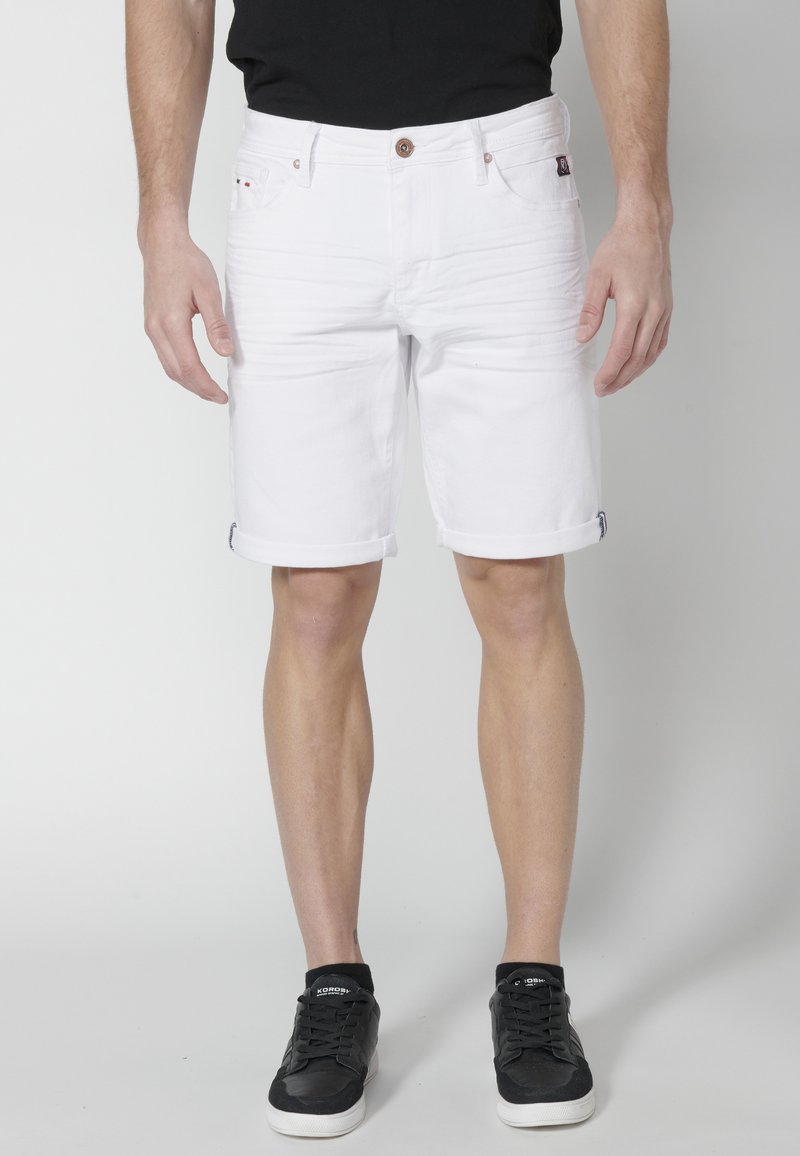 Koroshi BERMUDA COWBOY STRECTH REGULAR FIT - Shorts vaqueros - denim ...