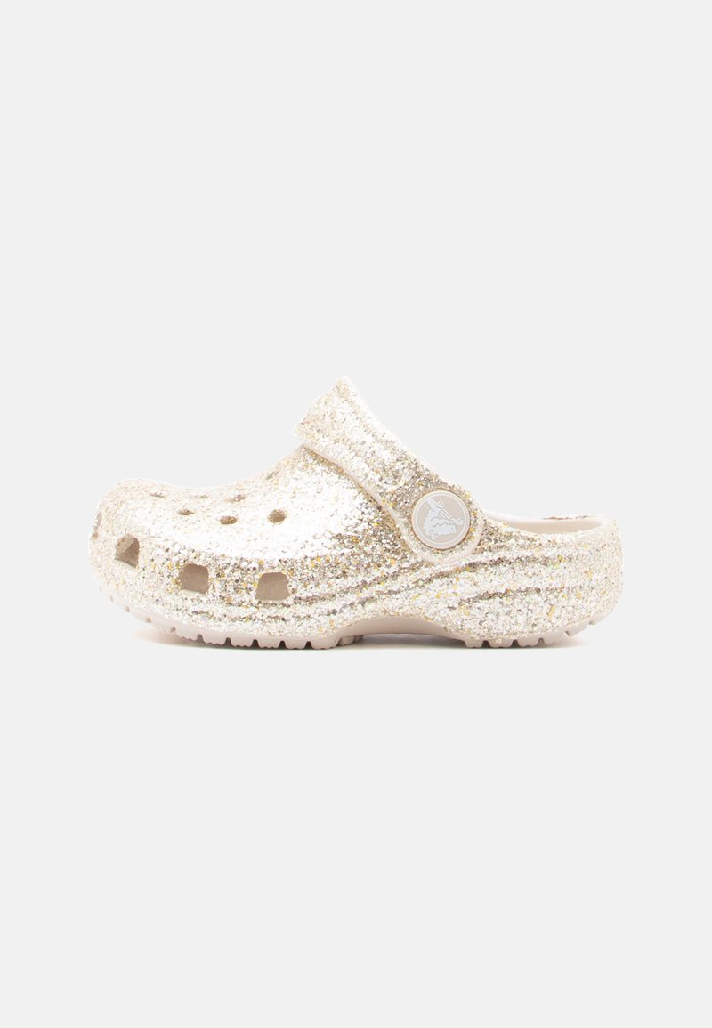 Crocs CLASSIC CHUNKY GLITTER - Slip-on sandaler - sandstone/stengrå ...