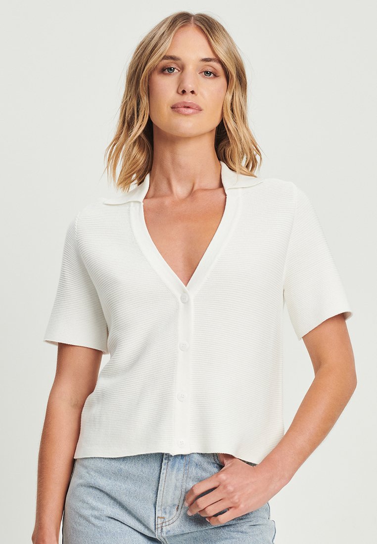 CALLI PIA KNIT - Polo shirt - white - Zalando.ie
