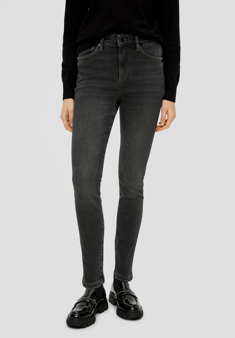 s.Oliver HIGH RISE - Jeans Skinny Fit - graphit/grey denim - Zalando.at