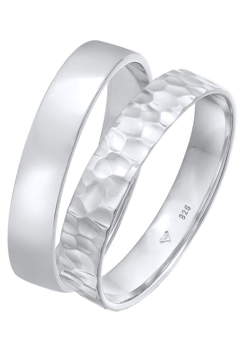 KUZZOI STRUCTURED BASIC - Ring - silberfarben/silver-coloured - Zalando