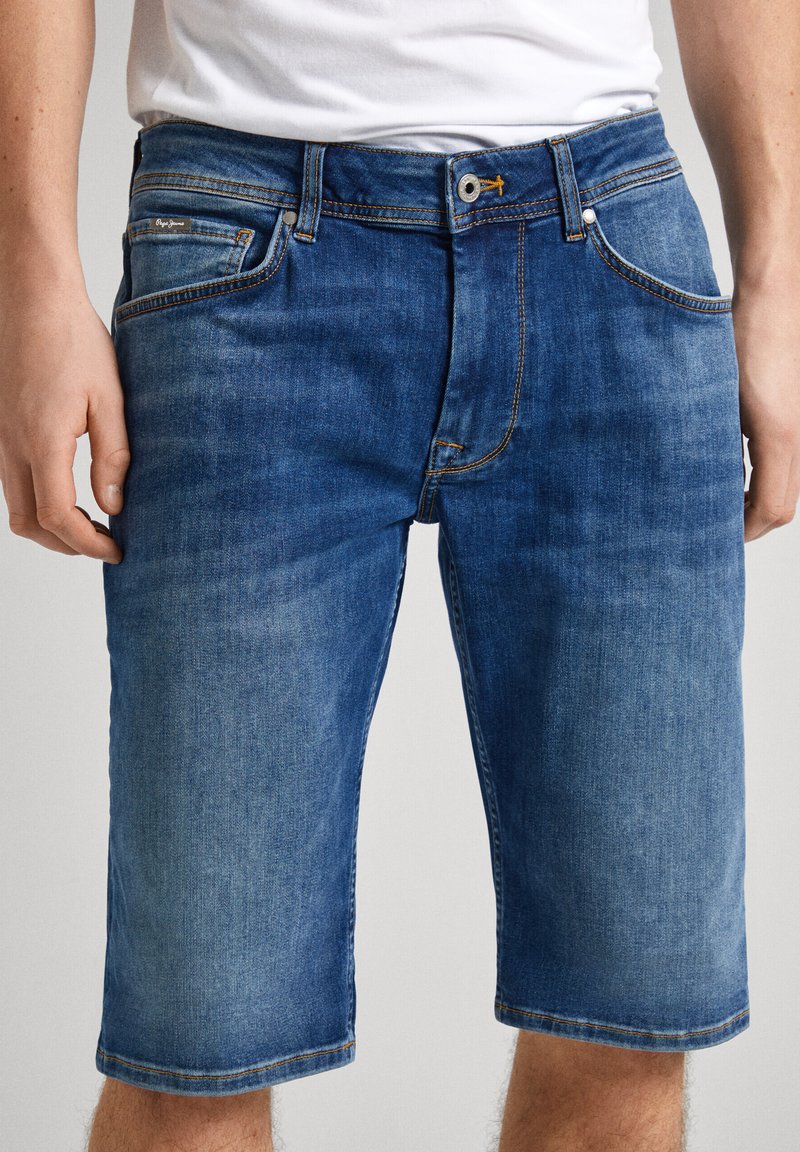 Pepe Jeans STRAIGHT - Short en jean - denim/denim bleu - ZALANDO.FR