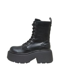 Buffalo VICIOUS LACE UP MID - Bottines à plateau - black/noir - ZALANDO.FR