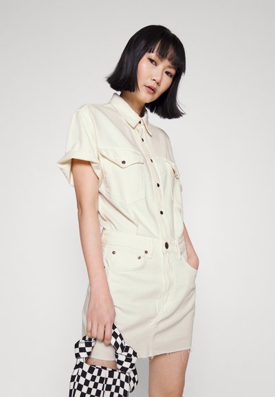 rag & bone FEATHERWEIGHT LILAH MINI DRESS - Jeanskleid - ecru/weiß ...