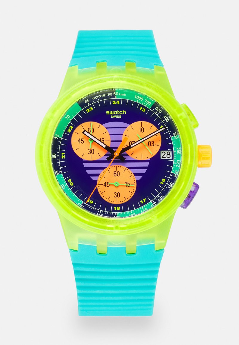Swatch NEON WAVE UNISEX - Orologio - green/multi-coloured/multicolore ...