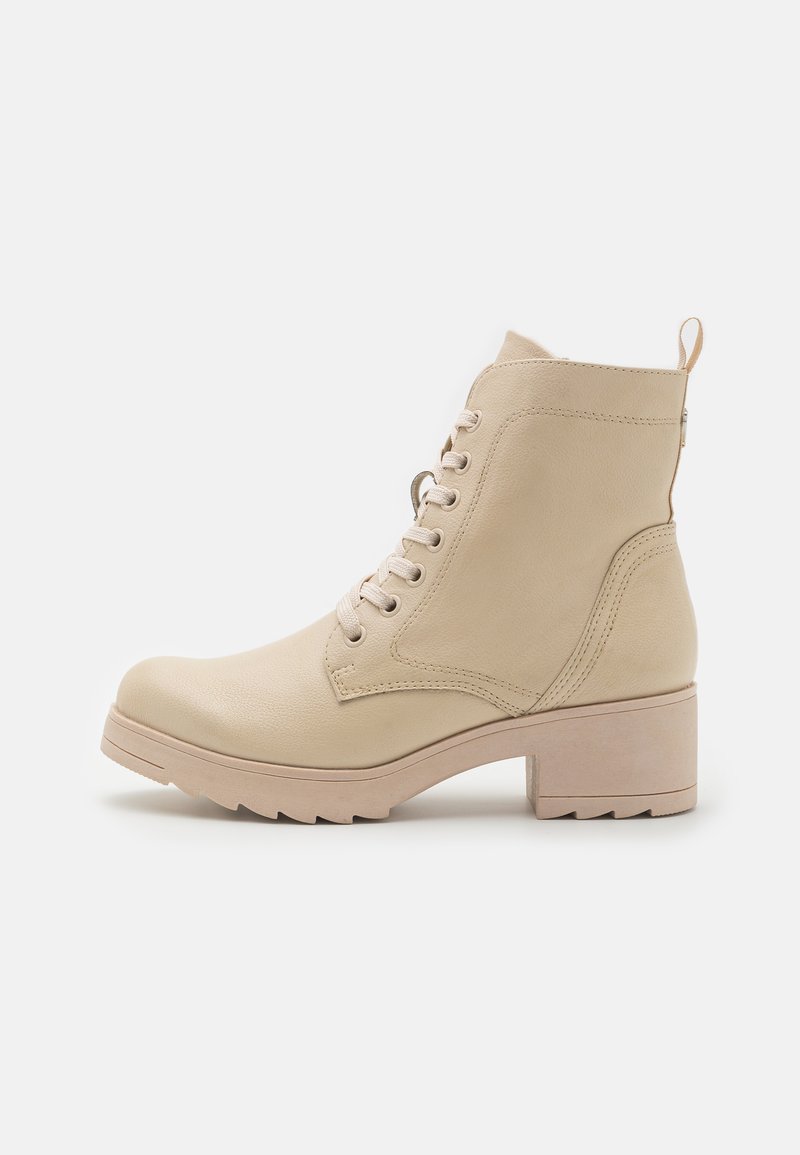 Marco Tozzi Platform ankle boots - cream/off-white - Zalando.ie