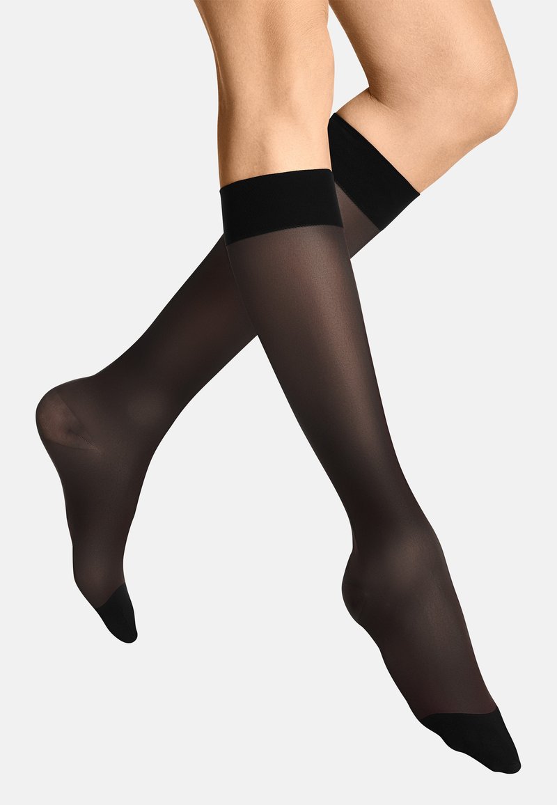 ITEM m6 TRANSLUCENT - Knee high socks - black - Zalando.de