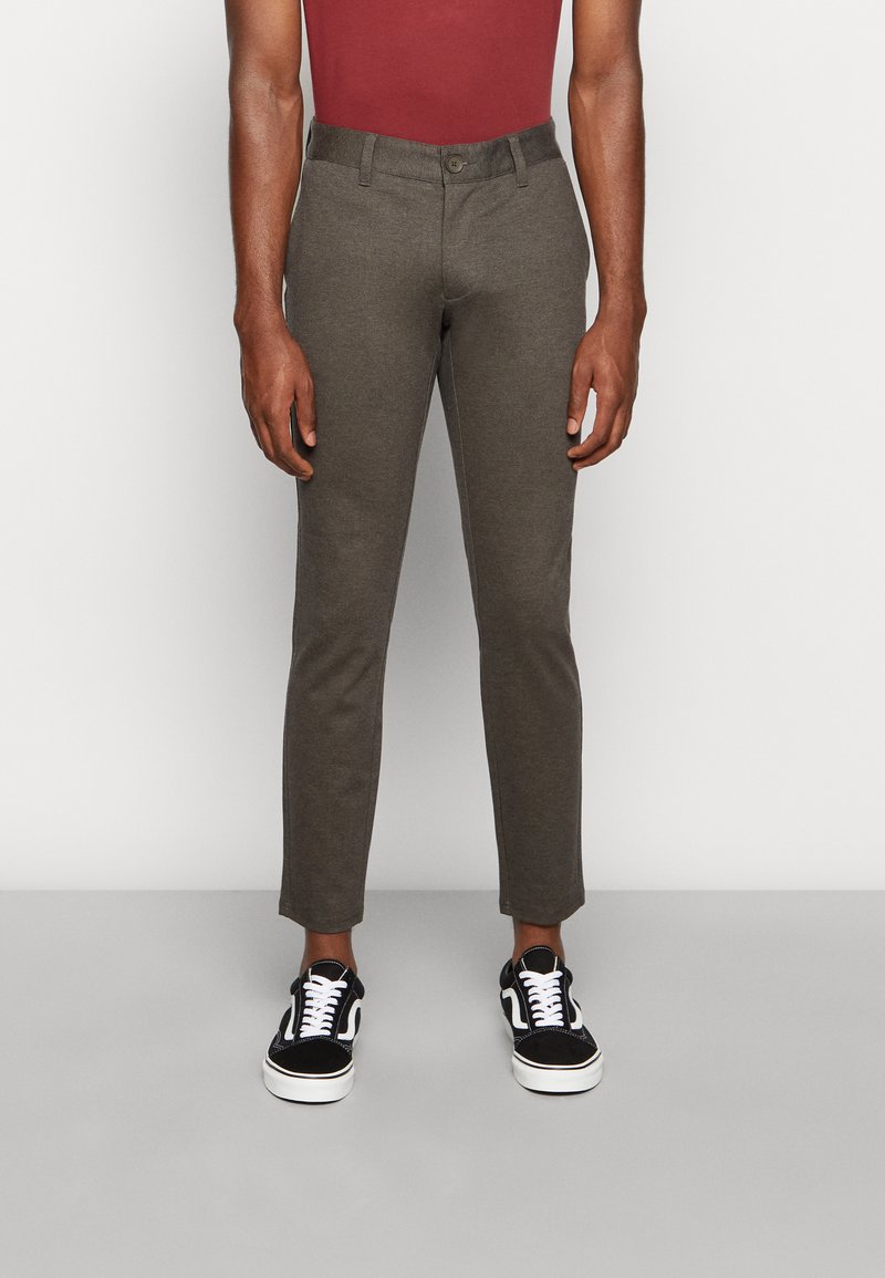 Only And Sons Onsmark Tap Chinos Slate Black Dark Grey Uk
