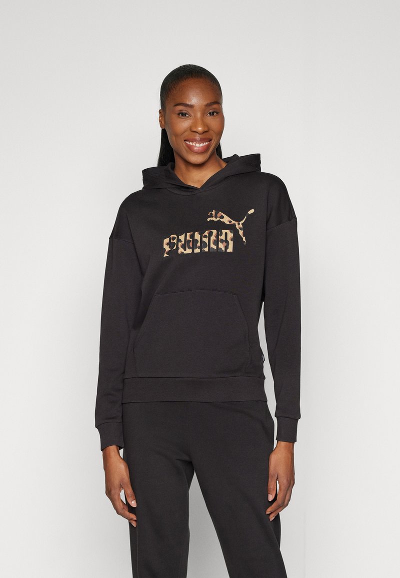 Puma ESS ANIMAL HOODIE - Felpa - black/nero - Zalando.it