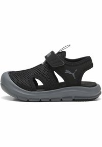 Puma FUN RACER - Trekkingsandale - black cool dark gray/schwarz ...