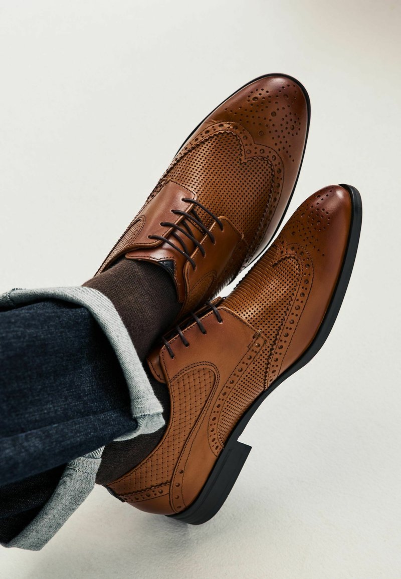 Next BROGUES - Business-Schnürer - tan brown/braun - Zalando.ch