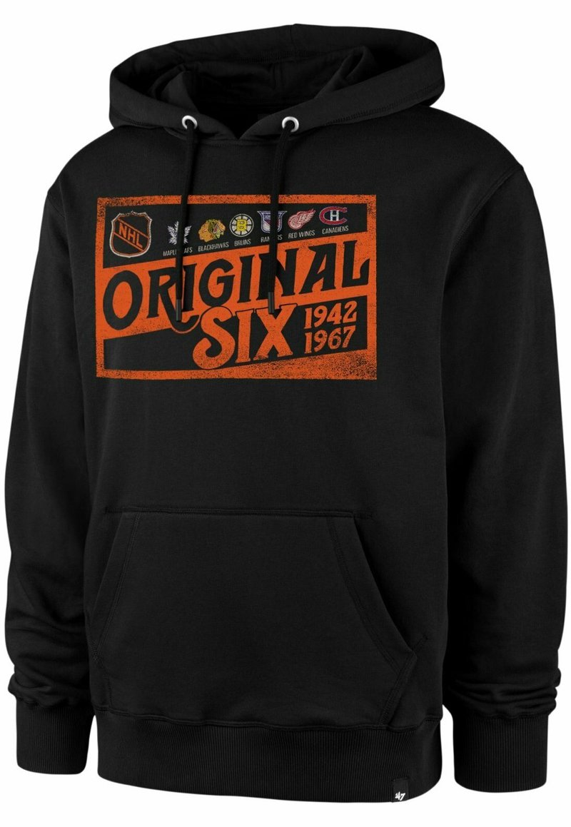 '47 ORIGINAL SIX - Kapuzenpullover - black/schwarz - Zalando.de