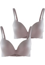 Royal Lounge Intimates 2-PACK - Soutien-gorge push-up - cool grey/gris ...