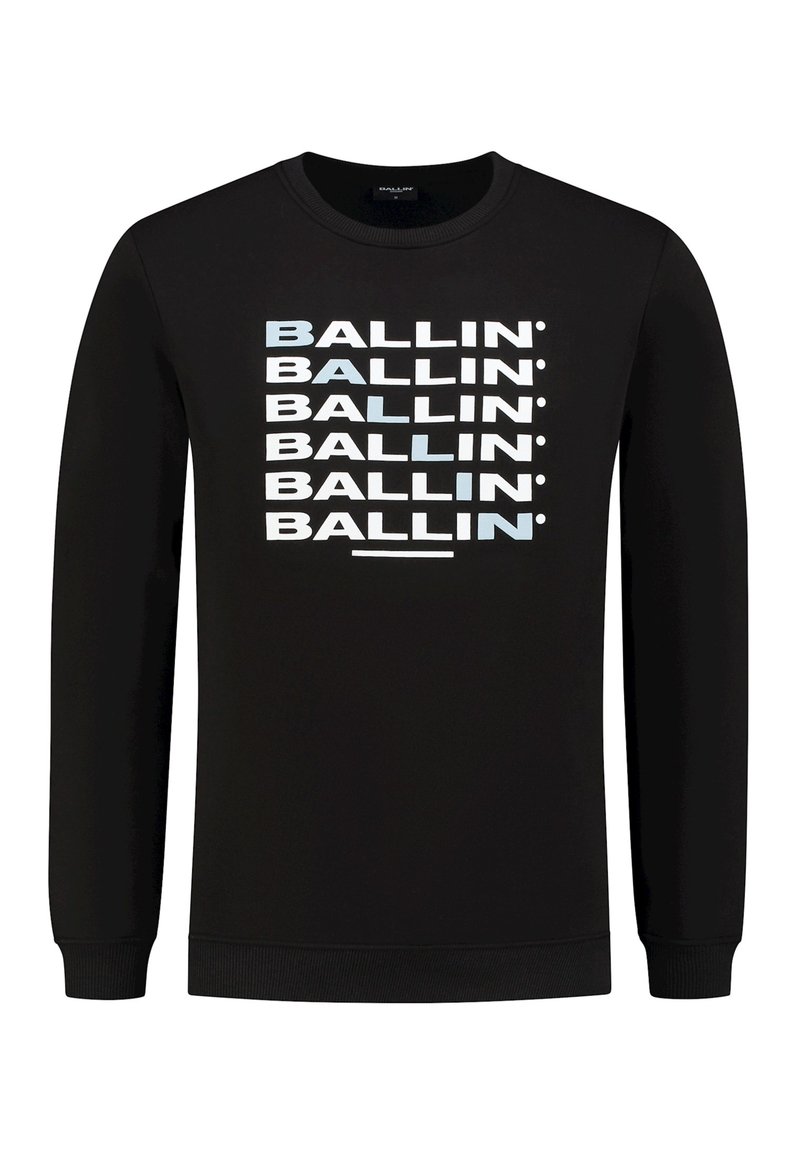 Ballin SLIM FIT-CREWNECK LS - Sweatshirt - black/schwarz - Zalando.de