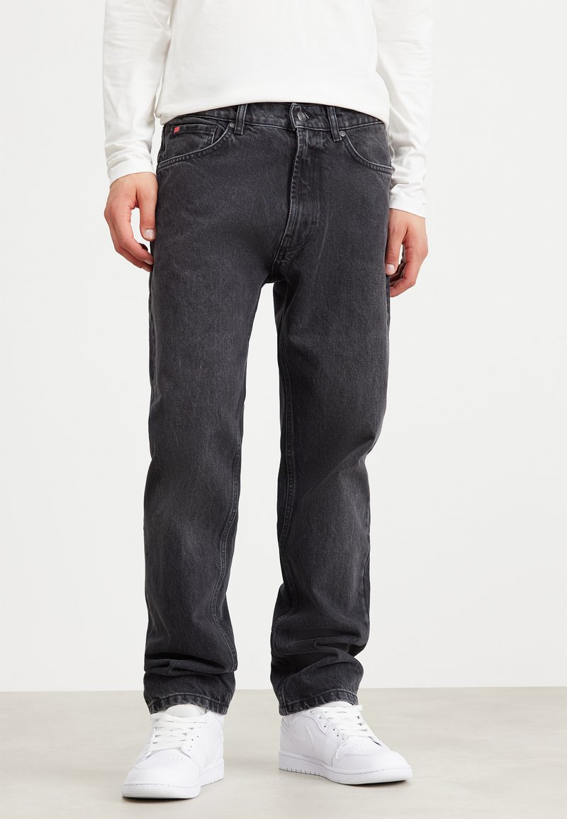 HUGO Jeans straight leg - medium grey/grå - Zalando.no