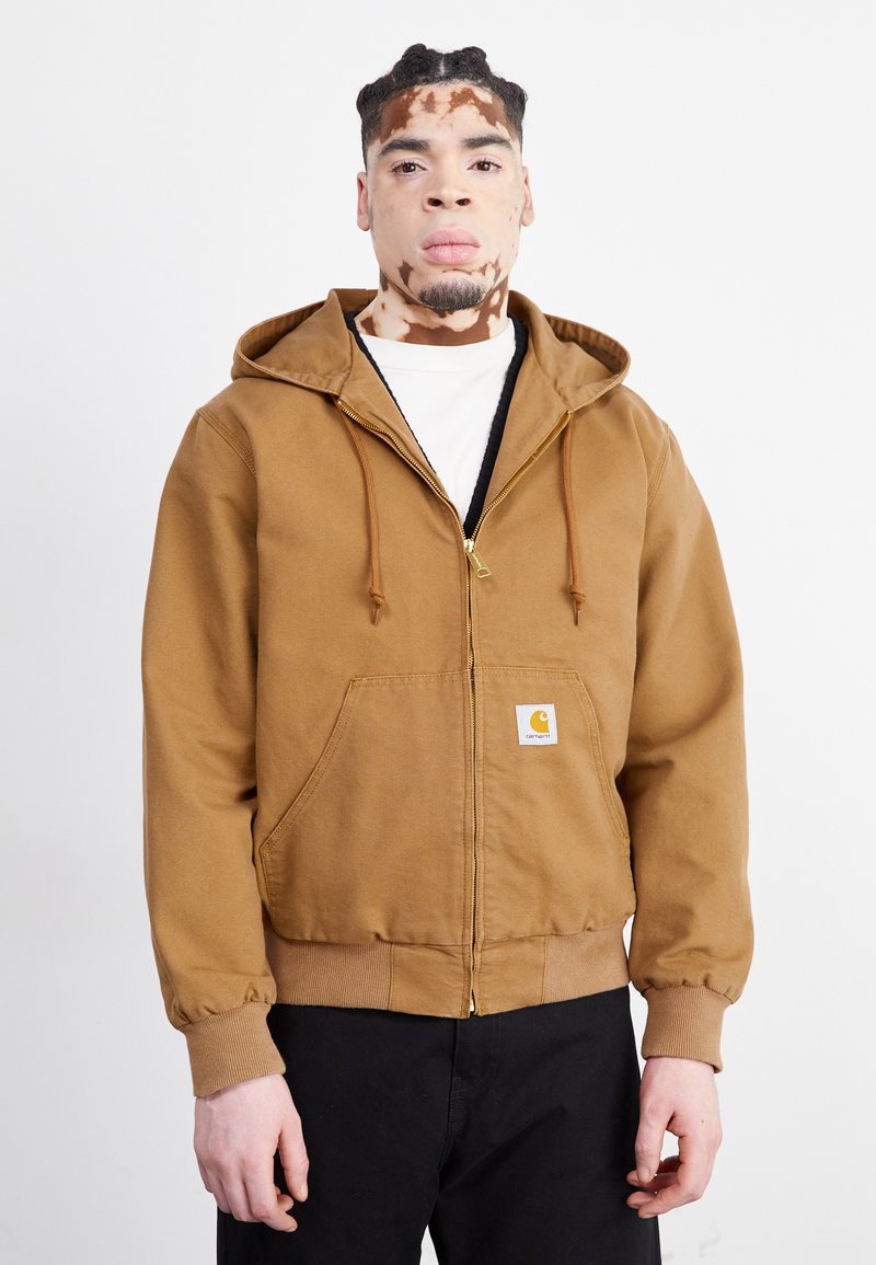 Carhartt WIP ACTIVE JACKET - Bomber Jacket - hamilton brown rinsed/light brown - Zalando.ie
