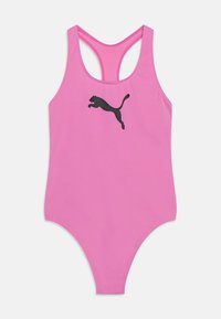 Puma SWIM GIRLS RACERBACK SWIMSUIT - Swimsuit - opera mauve/pink ...